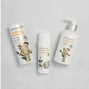 Herbal Baby Powder - All-Natural,Talc-Free Organic Arrowroot, Hypoallergenic, Vegan Made in USA by Safflower Safari