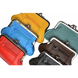 MARSHAL Leather Change Purse (Red)