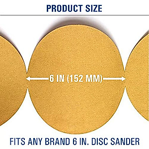 6" PSA Adhesive Sanding Disc Link Roll - Sandpaper Disk Roll (50 Pack, 40 Grit)
