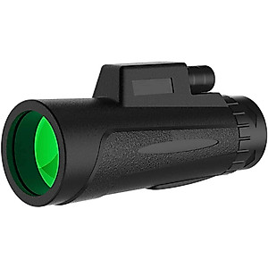 12x42 High Power HD Monocular Compact with Smartphone Adapter and Tripod BAK4 Prism FMC Lens Life Waterproof Monocular for Adult Bird Watching, Outdoor Hunti