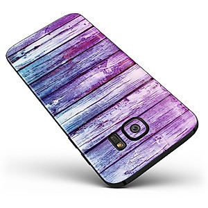 Design Skinz Design Skinz Pink & Blue Dyed Wood Full-Body Wrap Decal Skin-Kit for The Galaxy S8 Plus