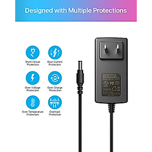 ZOSI DC 12V 1A 1000mA US CCTV Power Supply Adapter 3m Long Power Cords for Home Security Camera Surveillance System