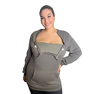 MandMcares Plus Size Sweater| Dialysis Shirts with Zipper| Hemodialysis Clothing | Chemowear Chest Port Access Shirt for Men and Women 4XL