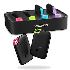 Vodeson Key Finder Tv Remote Control Finder, That Make Noise 80db No Smartphone Needed Wireless Rf Item Locator Device,Tracker Transmitter 4 Receivers for Finding Wallet,Tablets,Glasses,Kids Toys