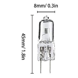 BesYouSel G4 10W Halogen Bulb G4 AC/DC 24V 10W Halogen JC T3 24V G4 Bi-Pin Base 10W Halogen Light Bulb Precision Halogen Light Bulbs for Home lighting Pendant Light 2700K Warm White, Clear, 10 Pack