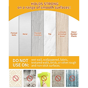 GIUPRE Picture Hanging Strips - 24-Pairs(48 Strips) Wall Sticky for Hanging Pictures on Wall Without Nails, Adhesive Picture Hangers Heavy Duty No Damage Picture Hanging