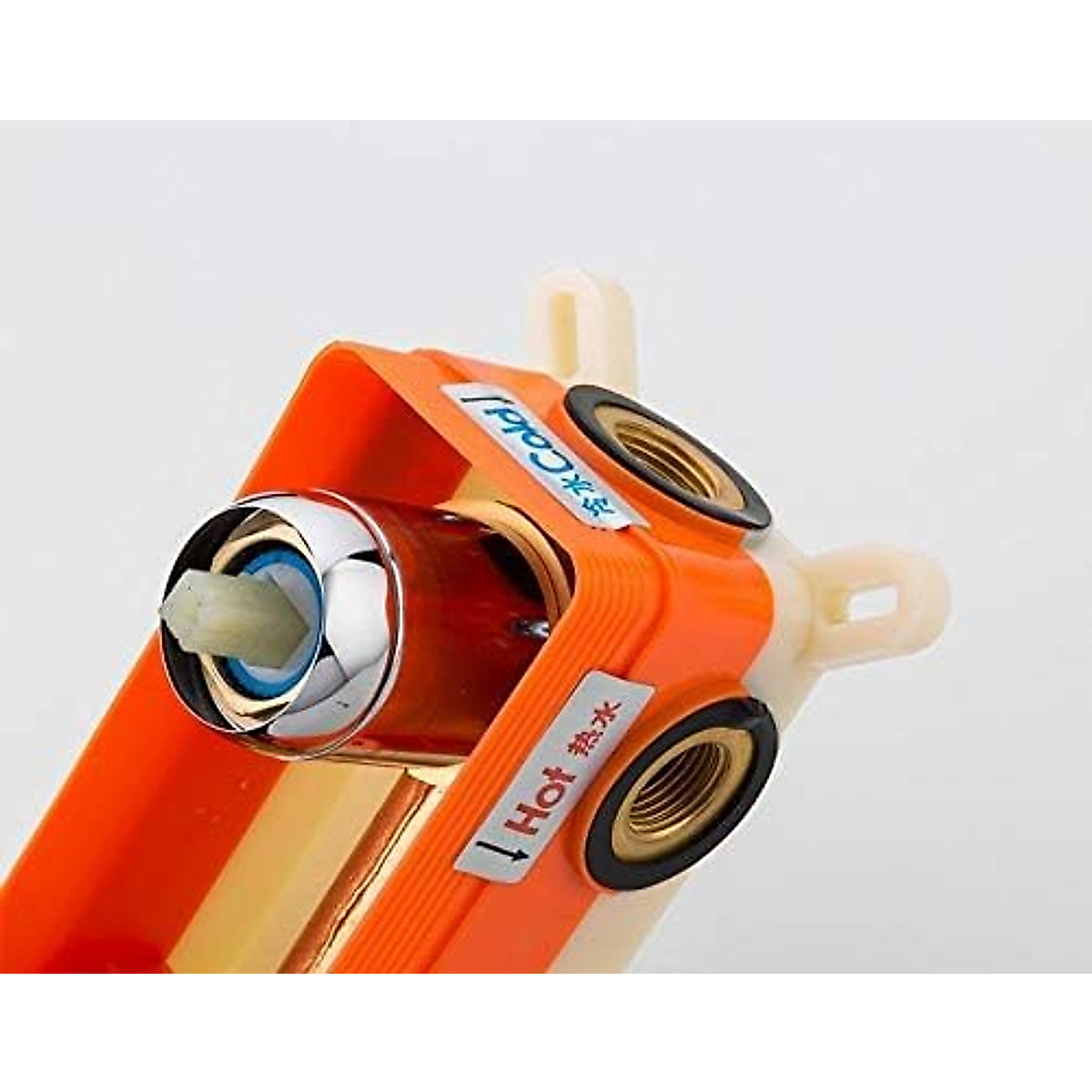 TECKI Kitchen Taps Bathroom Wall Mounted Basin Faucet Square Chrome Brass Mixer Sink Tap Single Handle Bathtub Faucets