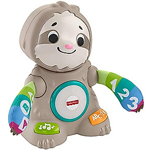 Fisher-Price Linkimals Learning Toy Smooth Moves Sloth With Interactive Music And Lights For Infants And Toddlers