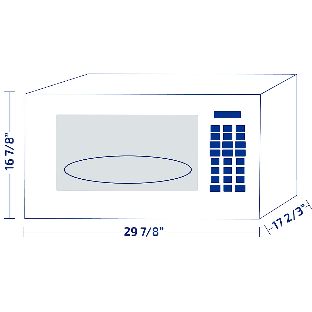 Impecca OM-1600K 1.6 cu. ft. Over-the-Range 30” Microwave Oven 1000 Watts, with Surface Light, 2 Speed Vent System, Touch-pad Controls, Digital Clock, Timer, LED Display and Child Lock, Black