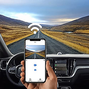 Fitcamx 4K Dash Cam Suitable for Volvo 2023 S60 V60 B5 B6 T5 T8, Integrated OEM Look, 2160P High Definition Video, Built-in WiFi, Loop Recording, G-Sensor, WDR Night Vision, Plug&Play, 64GB Card