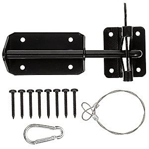 ULTECHNOVO 1 Set Plug Heavy Duty Hinge Outdoor Hooks Door Chain Lock Heavy Duty Gate Handles Locking Gate Latch Gate Latch Pull Latch Hook Gate Hinges for Wooden Fences Heavy Duty Steel Metal