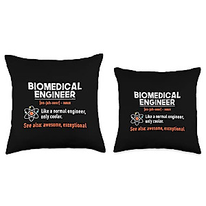 Biomedical Engineer Shirts Biomedical Engineer-Biomed Bioengineering Scientist BME Throw Pillow, 16x16, Multicolor