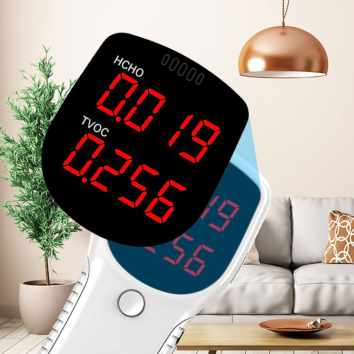 Formaldehyde Humidity Meter, 22mm HCHO TVOC Digital Meter,Air Detector, Air Moniter Controller, Indoor Air Pollution Detector for Home, Office