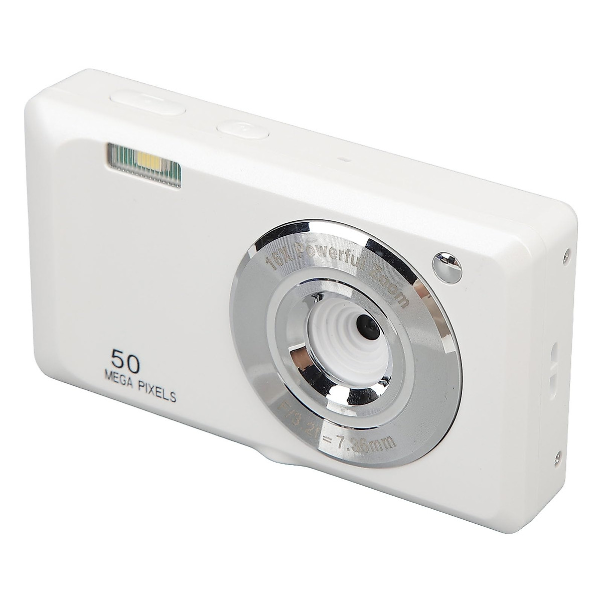 4K Digital Camera Auto Focus 2.7 Inch TFT Screen Small Camera for Teens Facial Recognition for Photography (Silver)