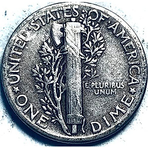 1945 P Mercury Silver Dime Seller Fine