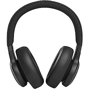 JBL Live 660NC Wireless Over-Ear Noise-Cancelling Headphones Bundle with Carrying Case (Black)
