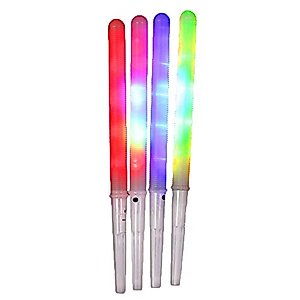 LED Candy Floss Sticks, 4PCS Glowing Cotton Candy Cones, Reusable Colorful Cotton Candy Sticks for All Type Cotton Candy Machine