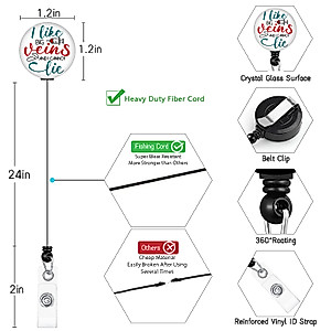 ID Badge Holder with Breakaway Lanyard, Cute Badge Reel Badge Clip Retractable, Lanyards for ID Badges Name ID Card Holder, Nurse Funny Gift, Phlebotomy Tech Humor, I Like Big Veins and I Cannot Lie