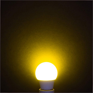 Simba Lighting LED Bug Non-Attracting Yellow Bulb 5W 40W Equivalent (4 Pack), Great for Outdoor Porch Light, Patio, Security, Night Light, Amber Warm Light, Compact A15 Shape E26 Medium Base