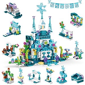Girls Building Blocks Set Toy, 25-in-1 Princess Toys for Girls Age 6-8, 554PCS STEM Educational Construction Toys Set, Princess Castle Toys Gift for Girls Age 6-12 Years Old