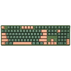 UBOTIE Wired Gaming Mechanical Keyboard, Hot Swappable Office Game Mode Full Size 108keys Colorful DIY Programmable Keyboards with LED Backlits 1.6m USB Cable for PC Mac Xbox