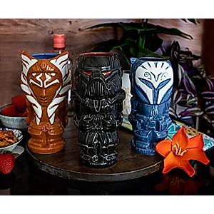 Geeki Tikis Star Wars: The Mandalorian Dark Trooper Ceramic Mug | Holds 18 Ounce