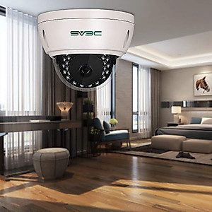 Poe Security Camera Outdoor Indoor SV3C HD 5MP IP POE Camera, 24PCS IR lights HD 65FT Night Vision, Home Surveillance Smart Motion Detect, Remote Access, IP66 Waterproof, Onvif Conformant, H.265, RTSP