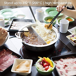 GLAMFIELDS 10 Pairs Fiberglass Chopsticks, Reusable Japanese Chinese Chop Sticks Dishwasher Safe, Non-Slip, 9 1/2 inches