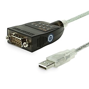 USB to RS-232 Serial Adapter w/LED Indicators Windows 11 Support