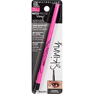 Maybelline New York Master Precise Skinny Gel Eyeliner Pencil, Refined Charcoal, 1 Count