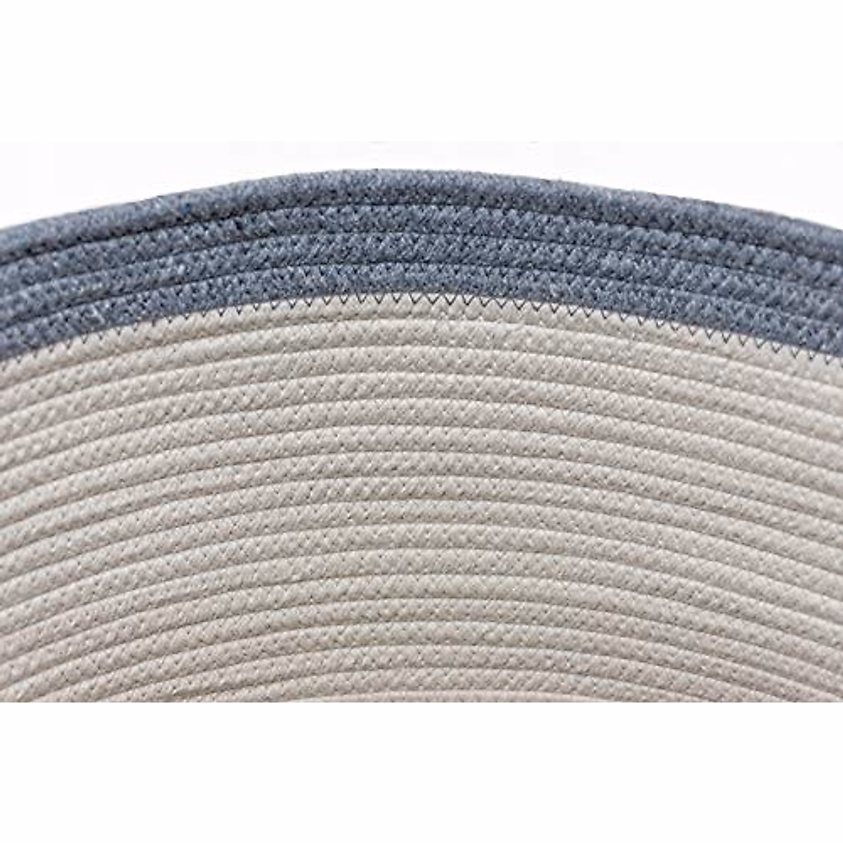 DIIMES Large Cotton Storage Basket (18 x 16 x 16 Inches) Tall Woven Basket with Handle for Blankets, Living Room, Baby Nursery, Laundry, Toys, Storage Bins- 100% Natural Cotton Materials