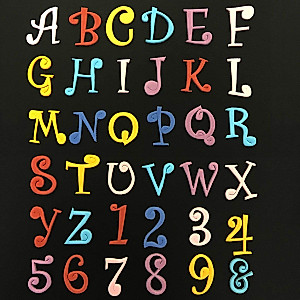 Funky Alphabet & Numbers Tappits by FMM by FMM SUGARCRAFT
