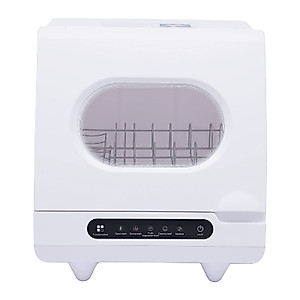 Portable Countertop Dishwasher, Mini Dishwashers with 5 Washing Programs & Air-dry Function, Automatic Deep Heating Cleaning Machine for Small Apartments, Offices, Dorms, Kitchen & RVs