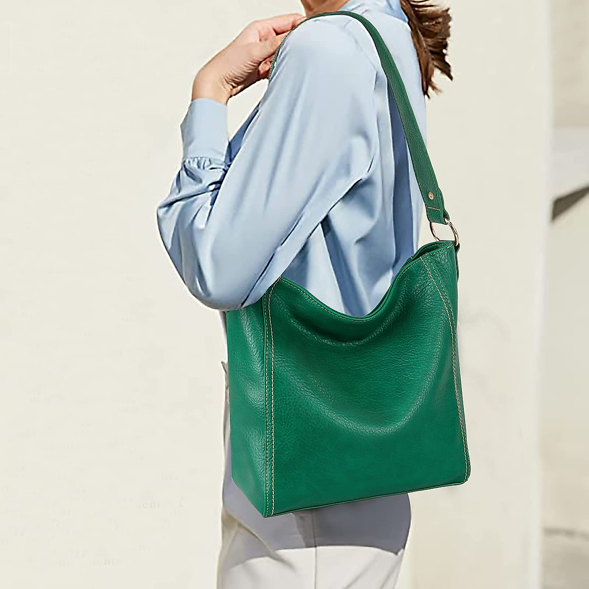 Montana West Purses for Women Vegan Leather Shoulder Purses and Handbags Hobo Bags for Women MWC-070GN