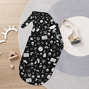 Jarverce Swaddling Blanket for Baby, Soft Sleeping Bag, Sack for Newborn Boys Girls, Unisex Baby Stuff, Goth