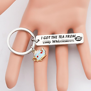 Bridge Inspired Keychain I Got The Tea From Lady Whistledon (Got The Tea)