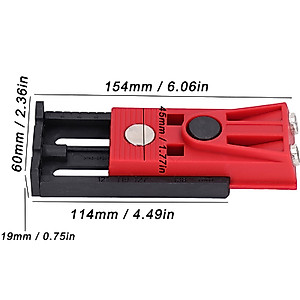 Orenic Woodworking Drill Guide Dowel Jig Kit, Precise Hole Positioning Accessories for Oblique & Pocket Hole Joinery, Self Centering Doweling Jig with Woodworking Angle Hole Locator, Drilling Fixture