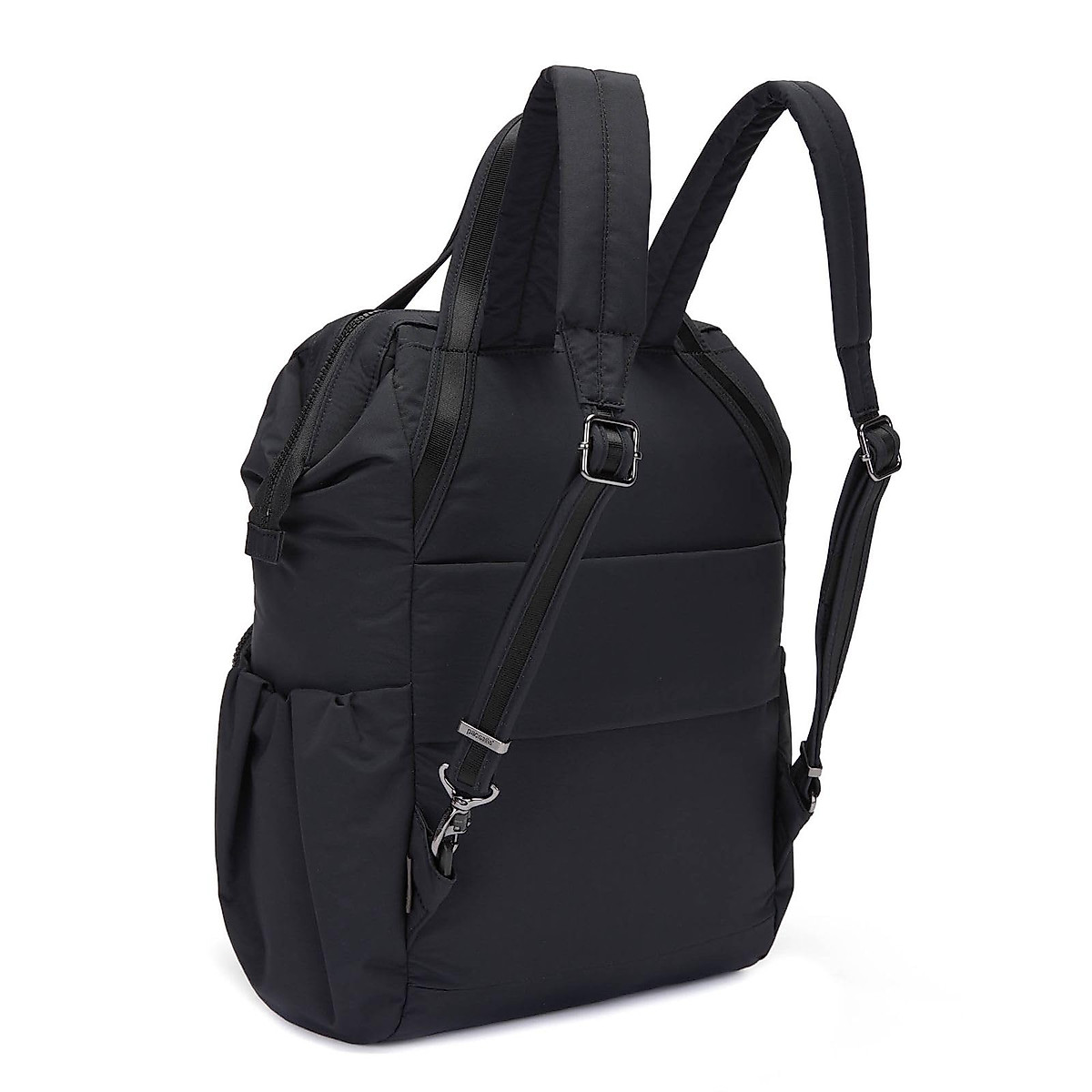 Pacsafe Women's Citysafe CX 17L Anti Theft Backpack-Fits 16 inch MacBook Pro, Econyl Black, One Size