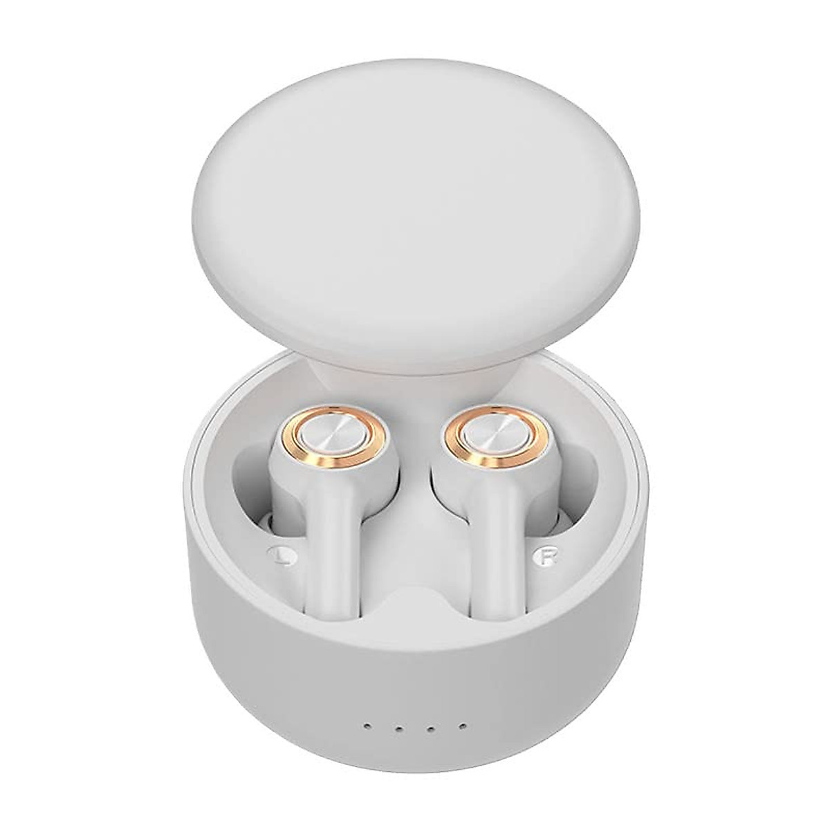 Loluka Bluetooth Headphone True Wireless with Charging Case Earbud Bluetooth Earbuds Stereo Bass Pink Earbuds 5.0 Bluetooth for Music