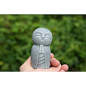 VELIHOME Jizo Statue,Jizo Monk Statue,The Perfect Little Jizo Buddha for Your Home or Garden Outdoor Decoration