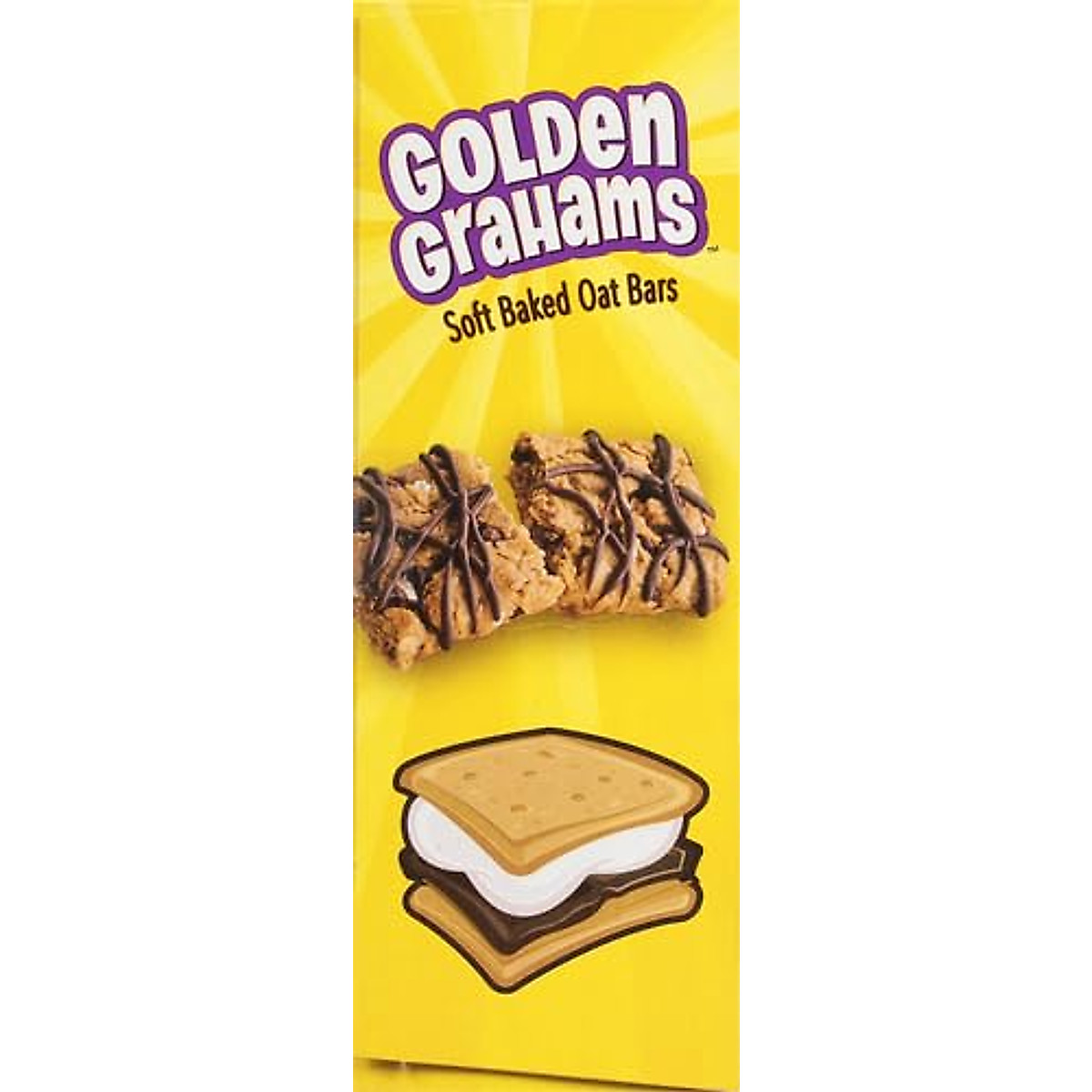 Golden Grahams S'mores Soft Baked Oat Bars, Chewy Snack Bars, 6 ct