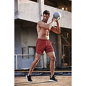 COOFANDY 5 Inch Running Shorts Men Fitted Workout Gym Shorts Mesh Lightweight Athletic Sports Exercise Jogger with Pockets