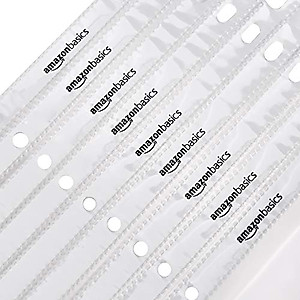 Amazon Basics Clear Sheet Protectors for 3 Ring Binder, 8.5 x 11 Inch, 100-Pack