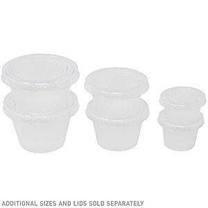 Simply Deliver 3.25 oz Soufflé Portion Cup, Translucent PS, 2500-Count