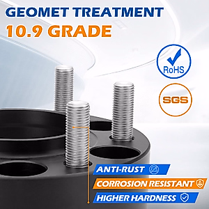 dynofit 6x135 Wheel Spacers for 2004-2014 Ford F150, 1.5 inch(38mm) Thick 87.1mm Hub Bore M14x2.0 Thread Forged Hubcentric 6 Lug Spacers for F-150 Expedition Navigator 2003-2014, Real Forged, 4Pcs