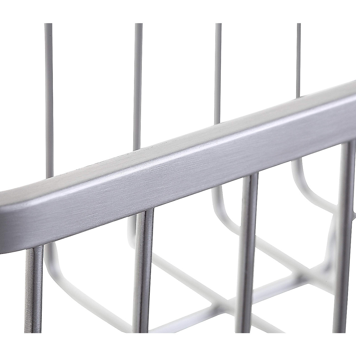 SunnyPoint NeverRust Deluxe Kitchen Sink Suction Holder for Sponges, Scrubbers, Soap, Kitchen, Bathroom, 304 Stainless Steel (Brushed Texture, 7.4 x 3.3 x 2.75 Inch)(Sponge & Brush NOT Included)