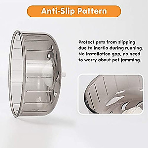 Hamster Running Wheel, 13cm Hamster Wheel Small Pet Hamster Exercise Wheel Silent Plastic Running Toy for Small Animal Hamster Gerbil Guinea Pig