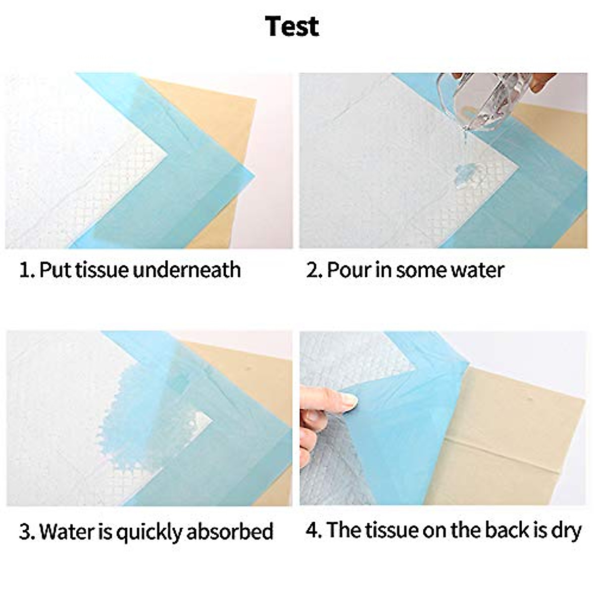 Amakunft Rabbit Pee Pads, Pet Toilet/ Potty Training Pads, Super Absorbent Guinea Pig Disposable Diaper for Hedgehog, Hamster, Chinchilla, Cat, Reptile and Other Small Animal (20pcs-18 x13, Blue)
