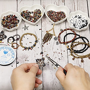 VOOMOLOVE 12/0 Glass Seed Beads About 15600pcs 24 Colors 2mm Loose Seed Beads Kit Bracelet Making Beads with 24-Grid Plastic Storage Box for Jewelry Making