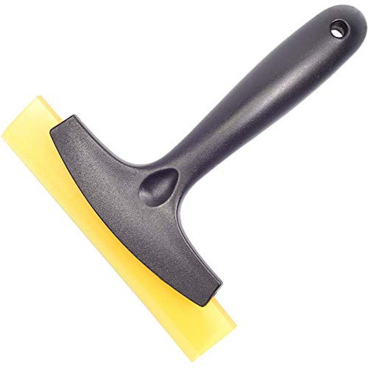 AHCHAY Car Window Rubber Squeegee, 5.5-inch Hard Water Blade Scraper for Mirror, Vinyl Wrap, Tint, Glass, Bathroom, Shower, Yellow